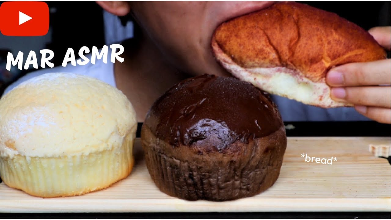 ASMR Eating Sounds | Hong Kong Style Bread (Soft Chewy Eating Sound ...