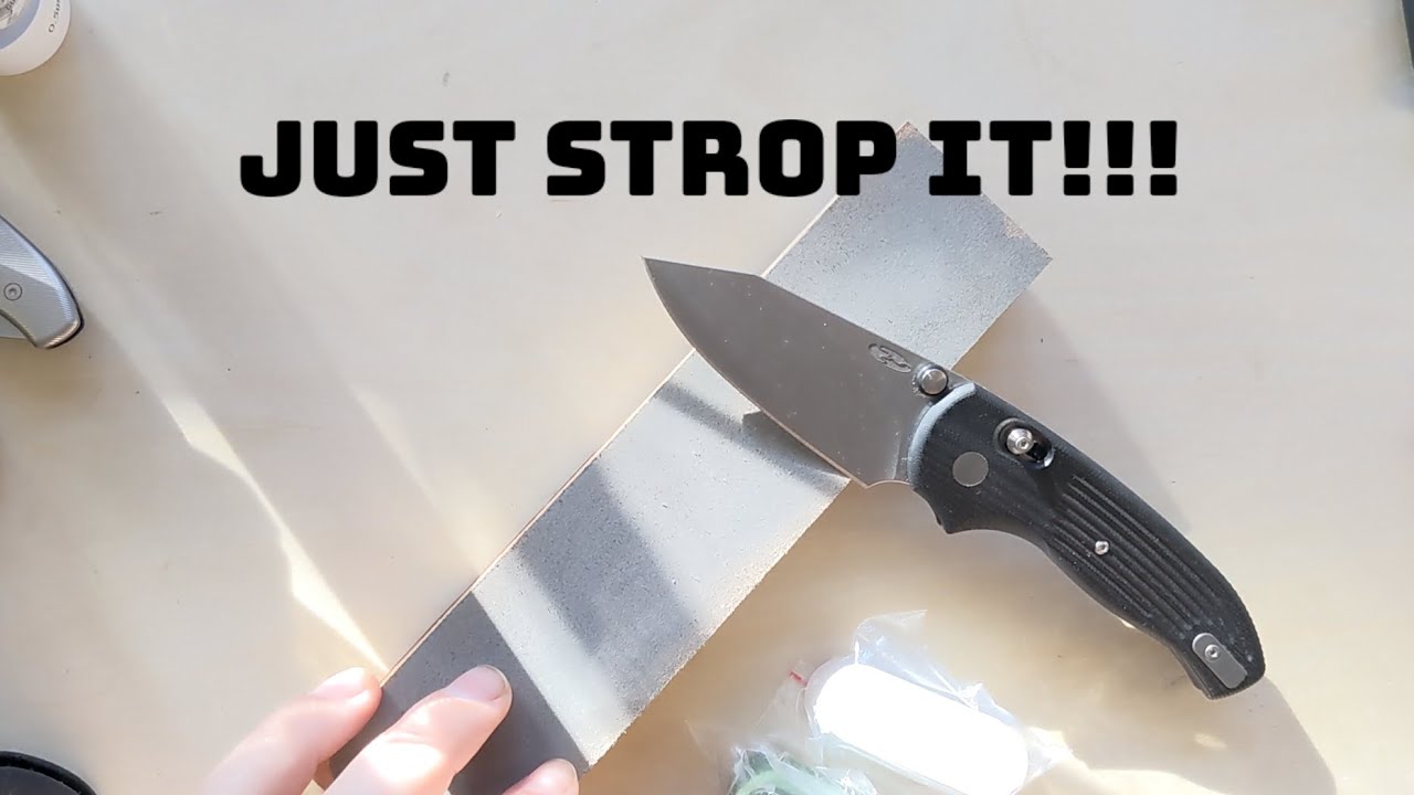 STROPPING MADE EASY!!! MAINTAIN YOUR KNIFE EDGE AND STAY SHARP! - YouTube