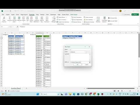 Excel Formula Tips: Dynamic DropDown list with Offset Function - YouTube