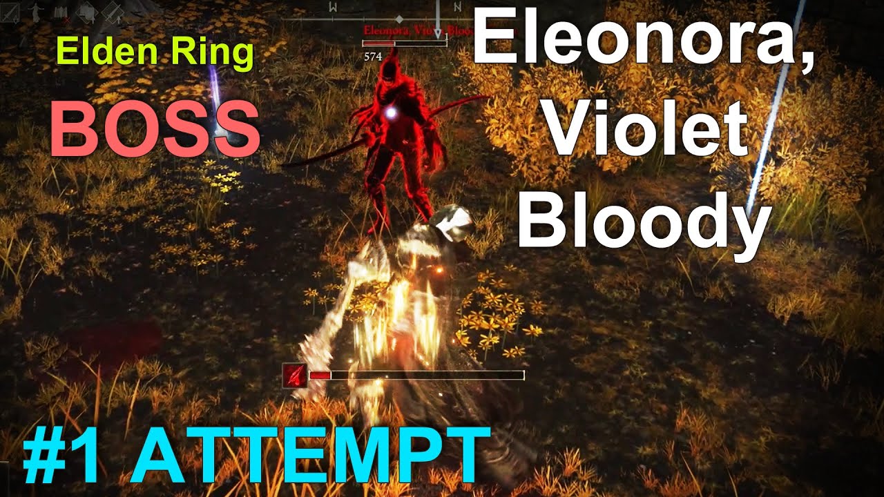 Elden Ring Eleonora, Violet Bloody Finger vs Wretch BOSS Fight at ...