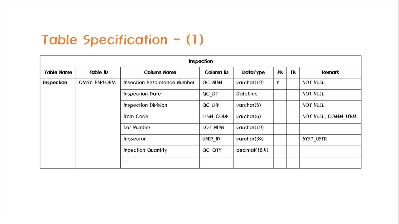 [ERP, MES Data Modeling Basic Lecture] - 20 Import Inspection ...