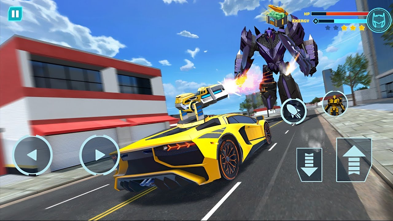 Flying Police Robot Game #2 - Robot Game | IOS/Android Gameplay - YouTube