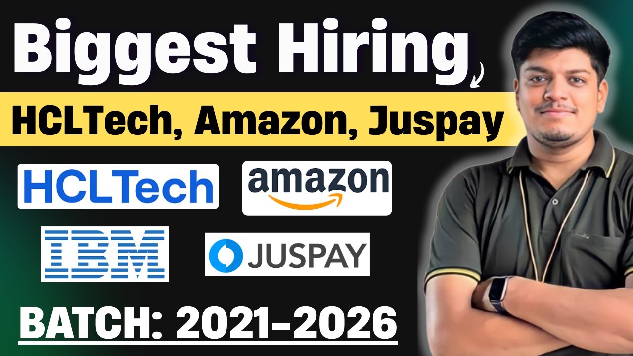 🔥HCLTech 2025 Hiring | IBM, Amazon, Juspay Hiring | Off Campus Drive 2025, 2026, 2024, 2023-2021 ...