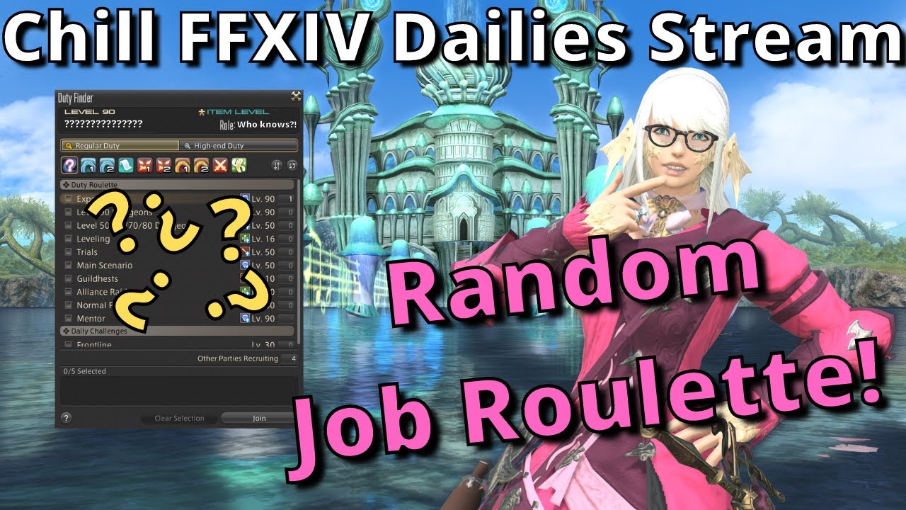 FFXIV Dailies Hangout Stream, More Job Roulette in Daily Roulettes ...