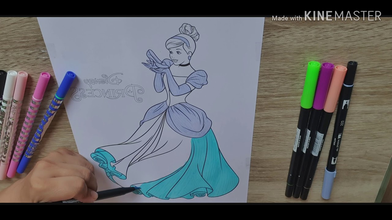 Wie kann man Cinderella malen und bunten farben (How to paint ...