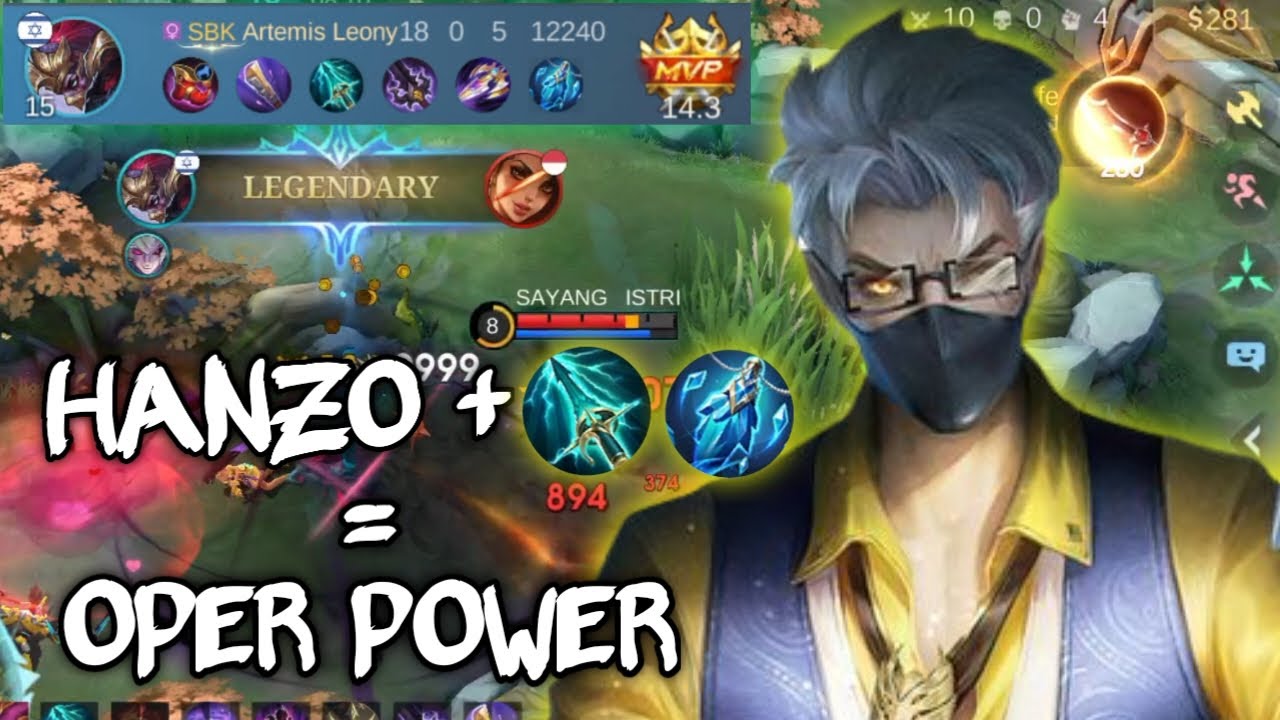 HANZO PAKE ITEM SKY PIERCER DAN FLEETING TIME REVAMP OP PARAH CUY - YouTube