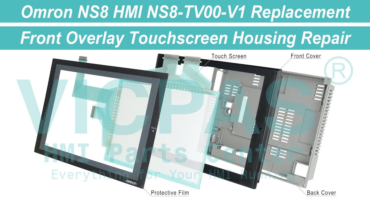 NS8-TV00-V1 Omron NS8 Touch Film Housing Repair - YouTube