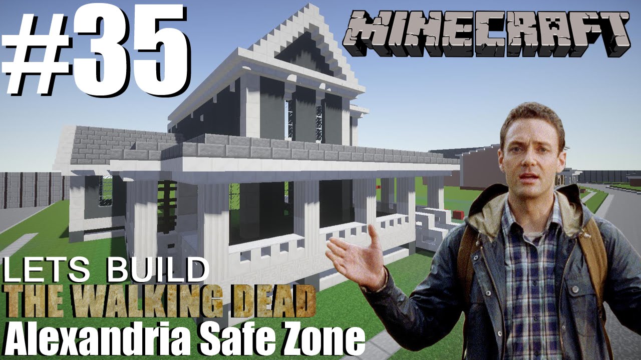 Minecraft | Lets Build The Walking Dead | Alexandria Safe Zone | Random ...