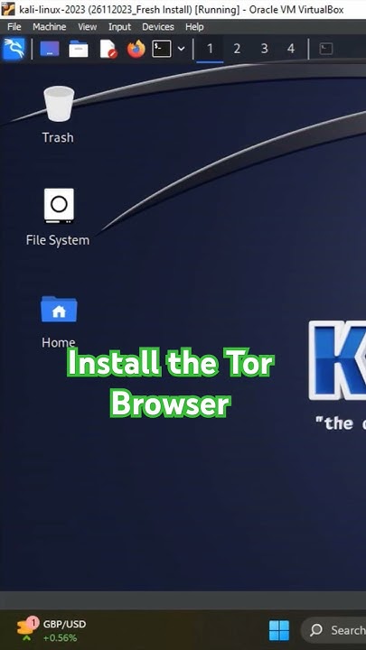 Install the Tor Browser ##linux #tutorial #hacks #hacker #hack #kalilinuxtutorial - YouTube