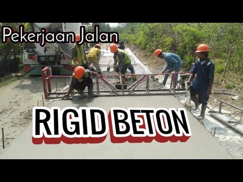 Concrete Screed I Jidar Beton I Rigid Beton Gunakan Jidar Mesin Getar ...
