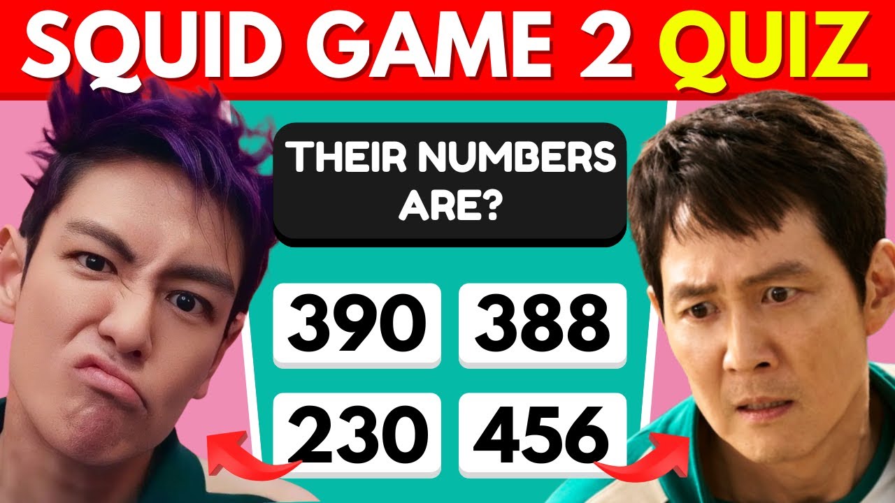 SQUID GAME 2 QUIZ! 🦑 Can You Survive the Challenge? SQUID GAME SEASON 2 ...