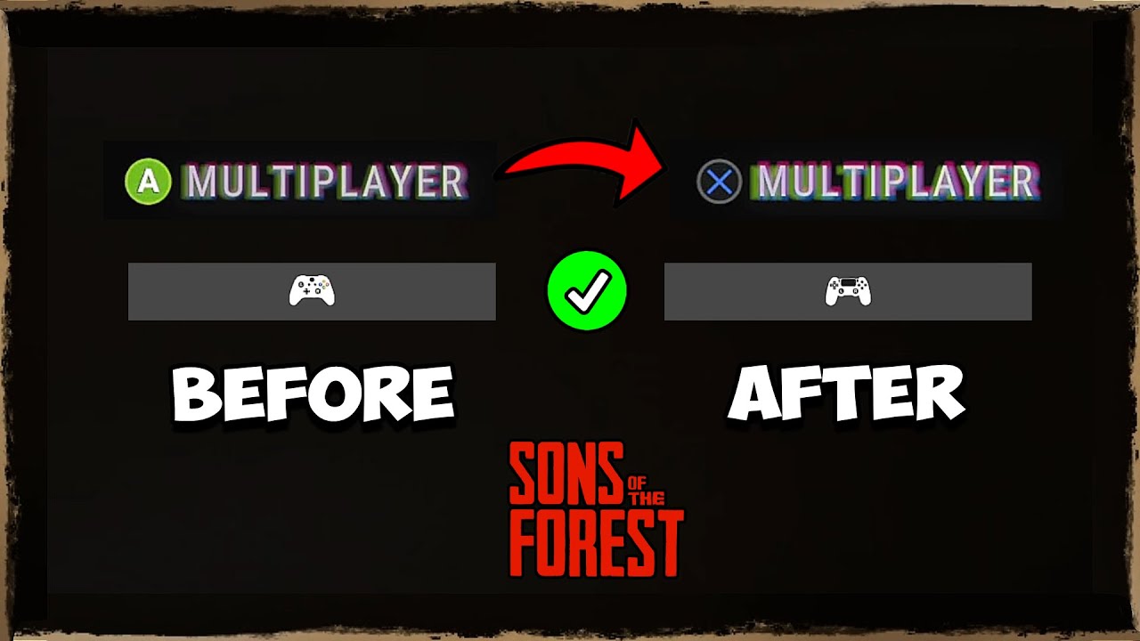 How To Fix PS controller shows Xbox input in Sons Of The Forest - YouTube