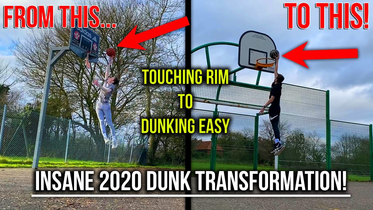 INSANE 2020 Dunk Progress (Touching The Rim To Dunking EASY!) *White ...