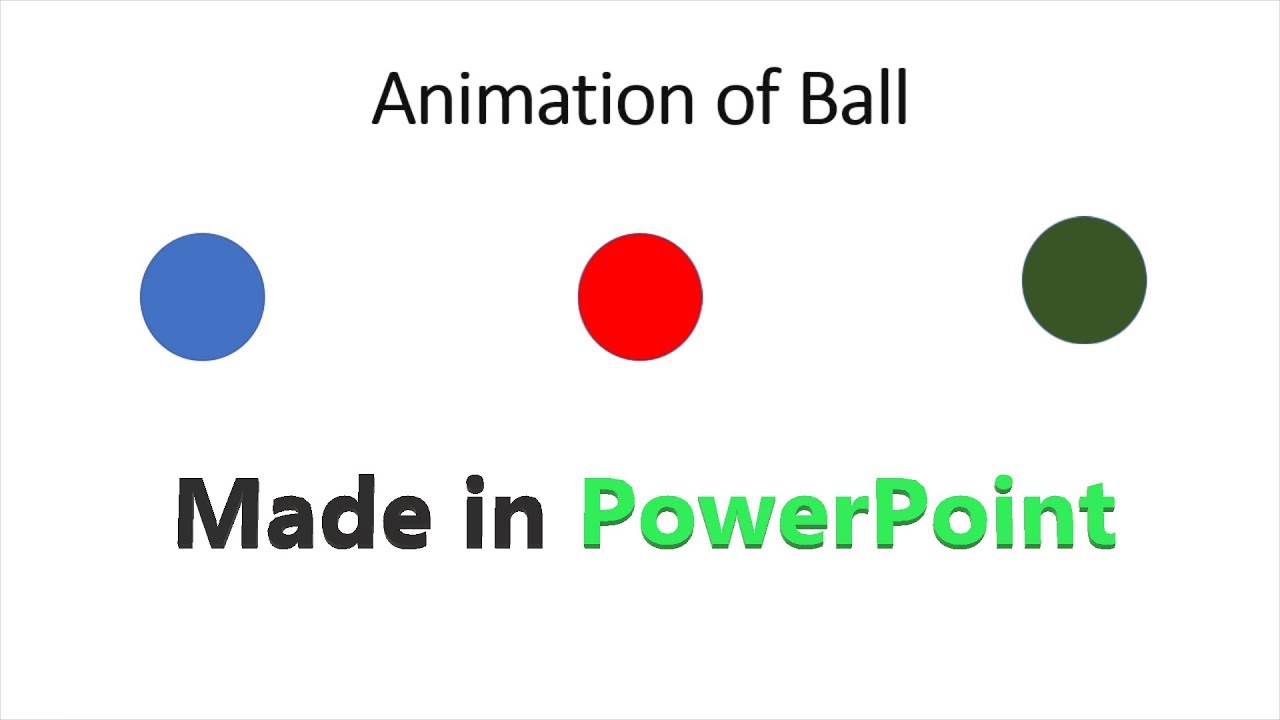 How To Make Animation Of Ball In PowerPoint YouTube How To Make Animation Of Ball In PowerPoint YouTube