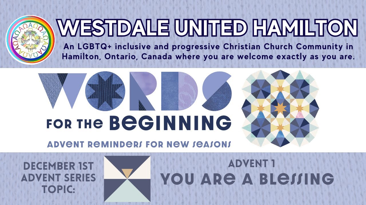 You are a Blessing (Advent 1) | Rev. Evan Swance-Smith | 01-12-24 ...