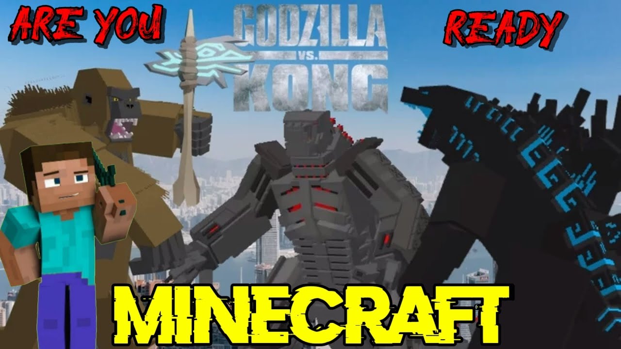GODZILLA VS KING KONG 👑 #minecraft - YouTube