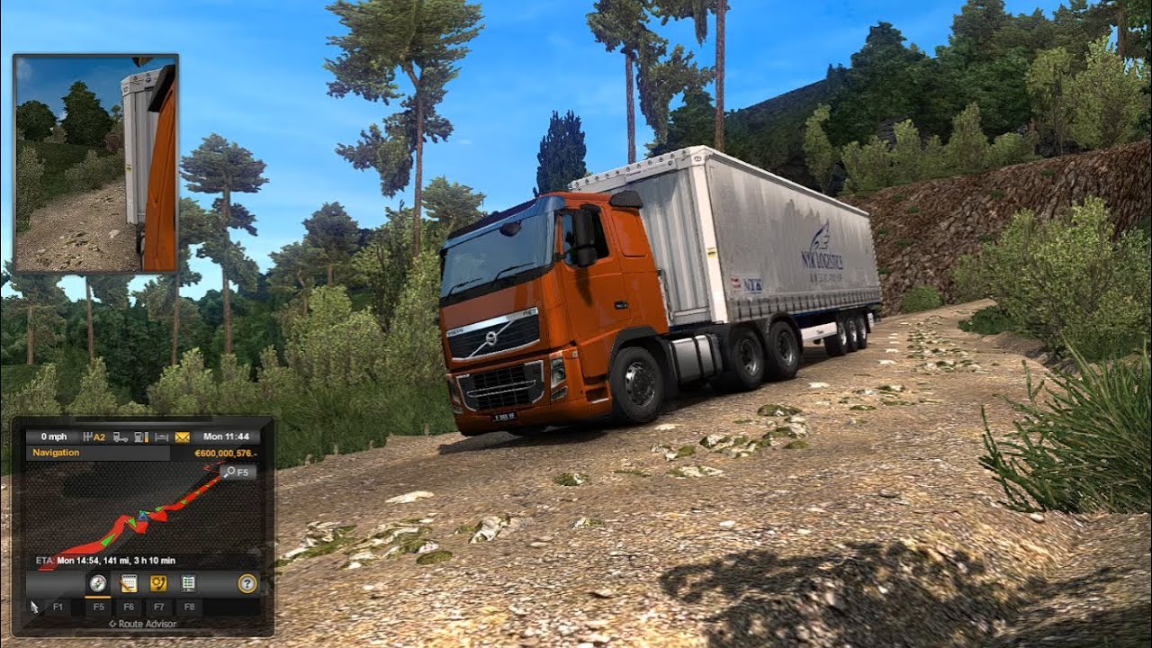 Fastest truck on Worst Roads|| ETS2|| MODS - YouTube