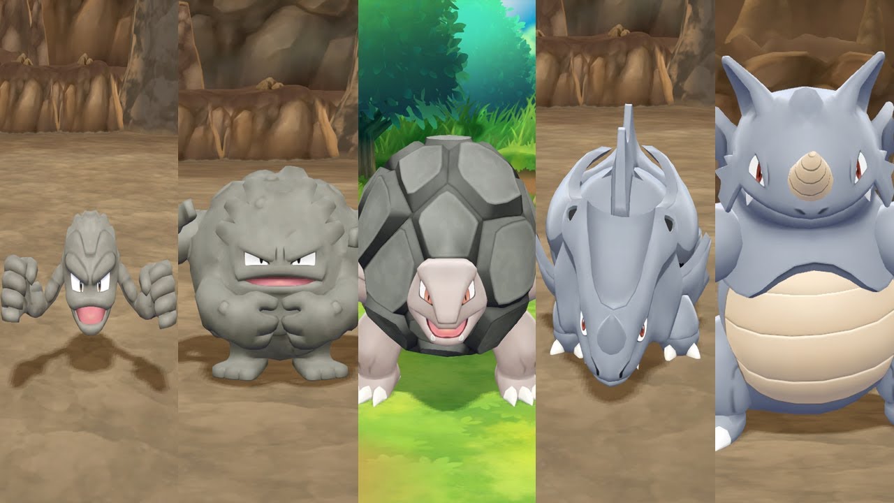 Geodude,Graveler,Golem,Rhyhorn & Rhydon Locations - YouTube