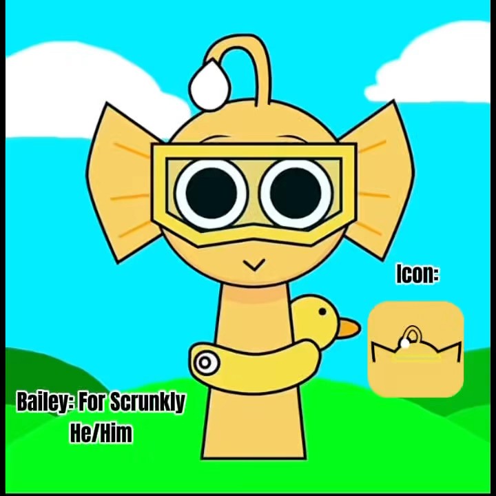My 3rd Sprunki OC-1st Scrunkly OC: Bailey. I Know Him Already! - YouTube