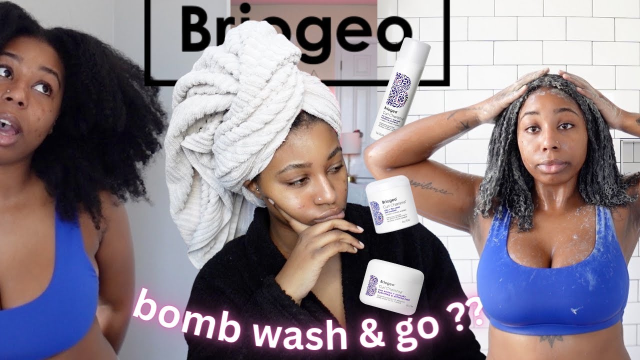 wash day ft Briogeo | curl charisma, creamy custard, bomb combo?? - YouTube