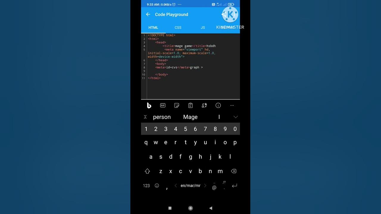 #coding #making mage game from html#//webtech - YouTube