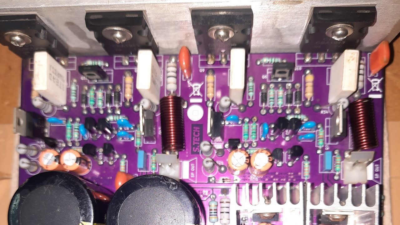 4 TRANSISTOR 200 Watt BOARD - YouTube