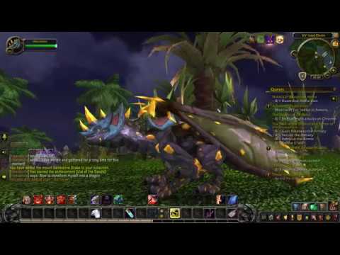 World of Warcraft Showing off my Vial of the Sands Sandstone Drake ...