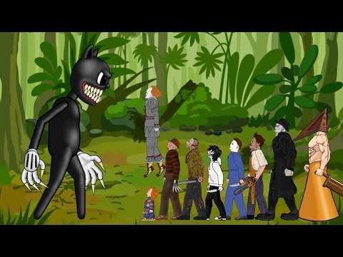 CARTOON CAT Vs Freddy, Michael, Jason, Jeff, Leatherface, Chucky ...