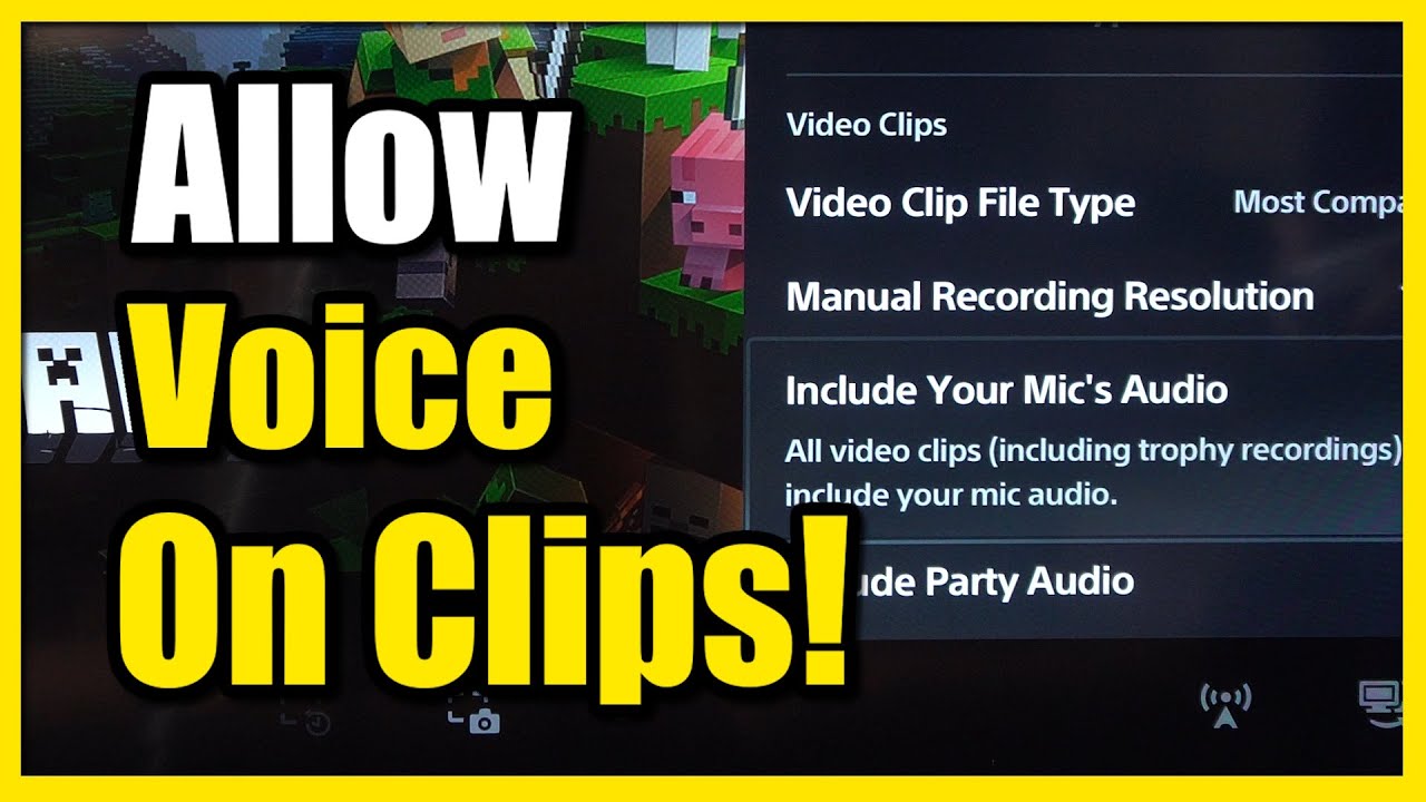 How to Allow Friends Voice & Mic in Video Recordings on PS5 Console (Fast Tutorial) - YouTube