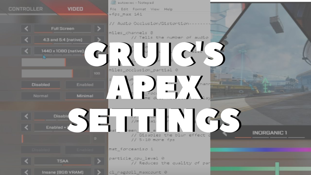 Gruic's Apex Settings (10K sub special) - YouTube