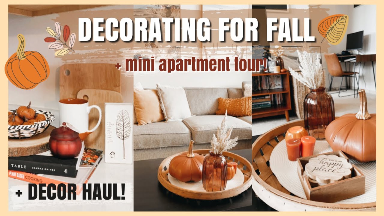 DECORATING MY APARTMENT FOR FALL 2021! + mini *fall* apartment tour ...