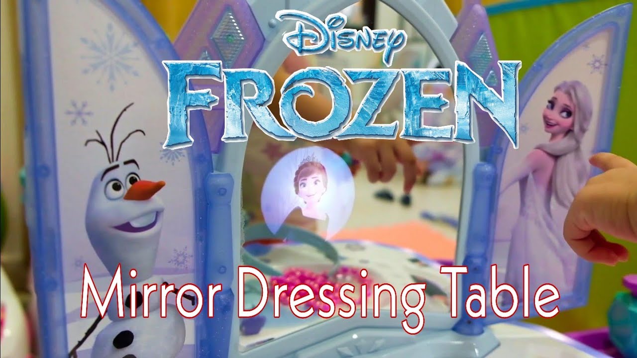 Disney Frozen Mirror Dressing Table Unboxing | Virtual Explorer - YouTube