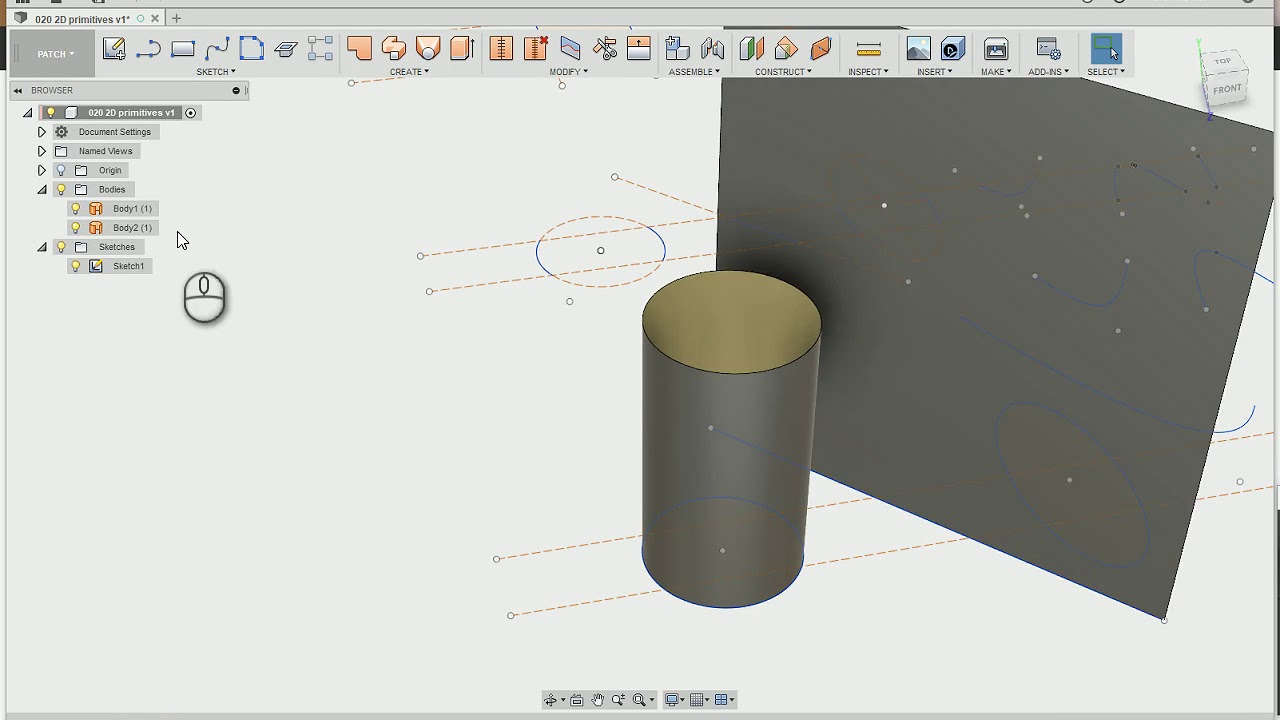 Cоздание примитивных поверхностей в режиме Patch во Fusion 360 - Выпуск ...
