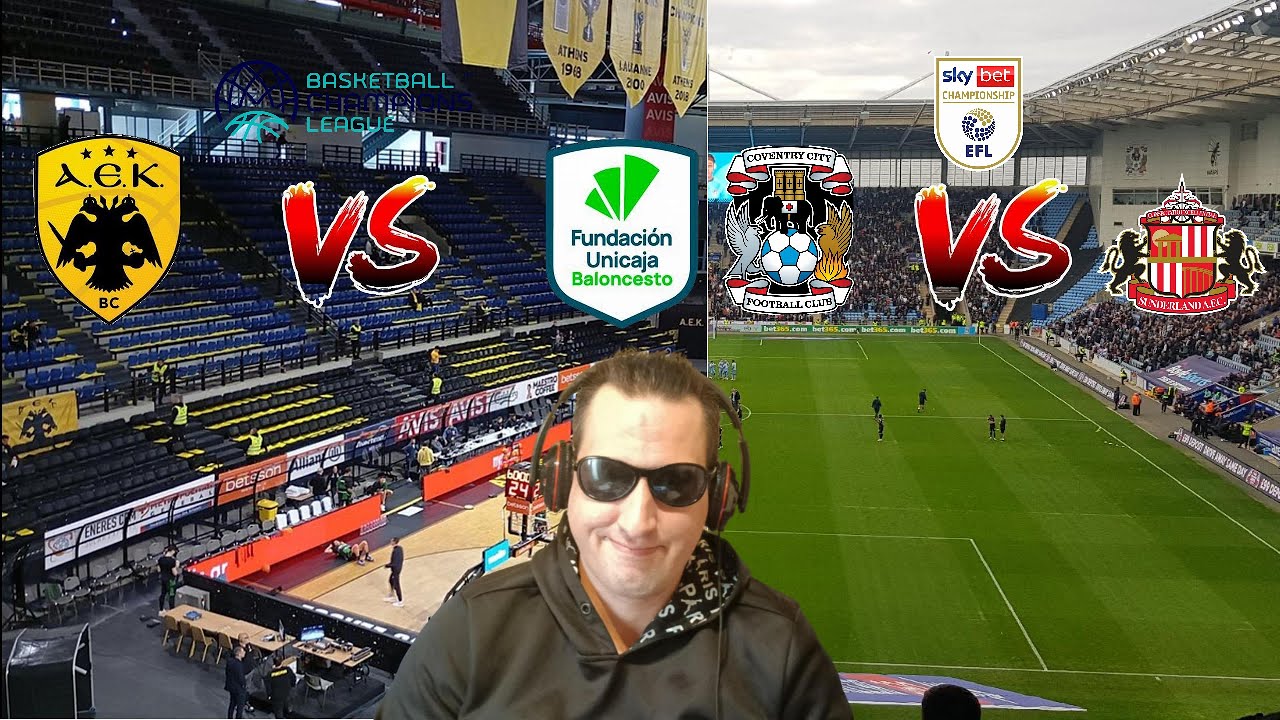 LIVE ΣΧΟΛΙΑΣΜΟΣ ΑΕΚ-ΜΑΛΑΓΑ ΚΑΙ COVENTRY CITY-SUNDERLAND ΜΕ ΤΟΝ ΓΙΩΡΓΟ ...