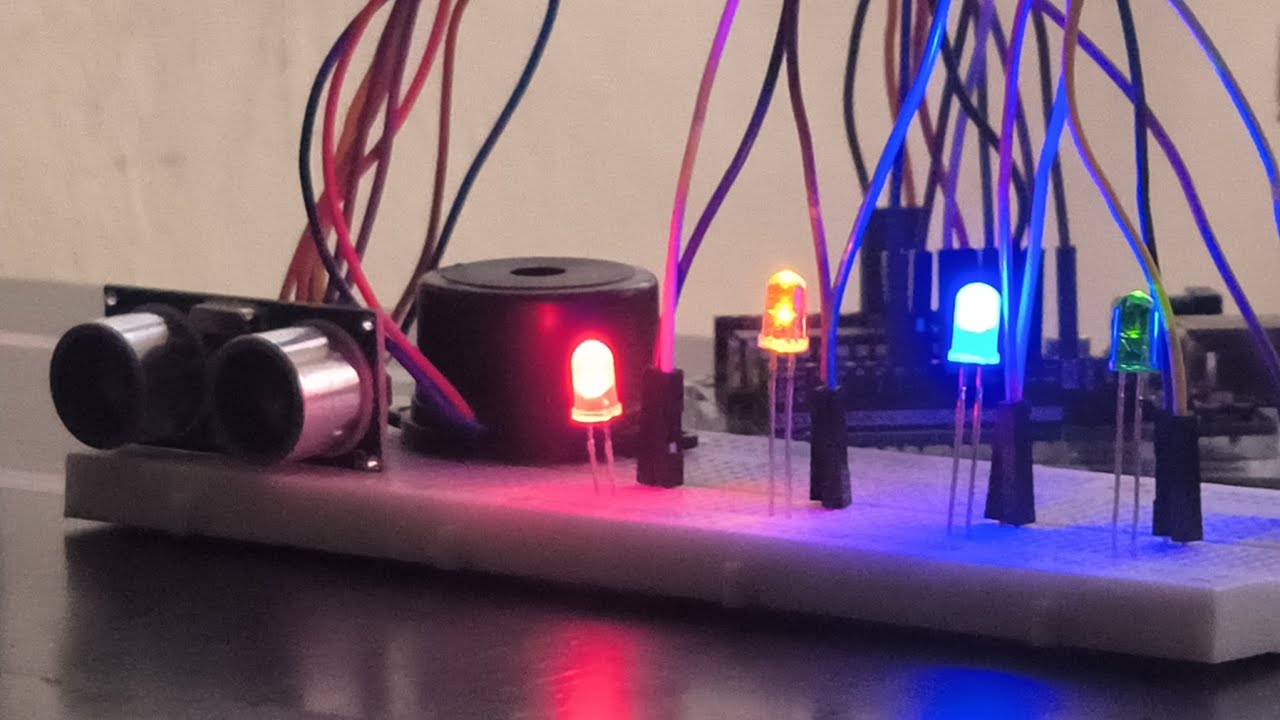 Ultrasonic sensor | with Arduino Uno | Obstacle detection | Controlled ...