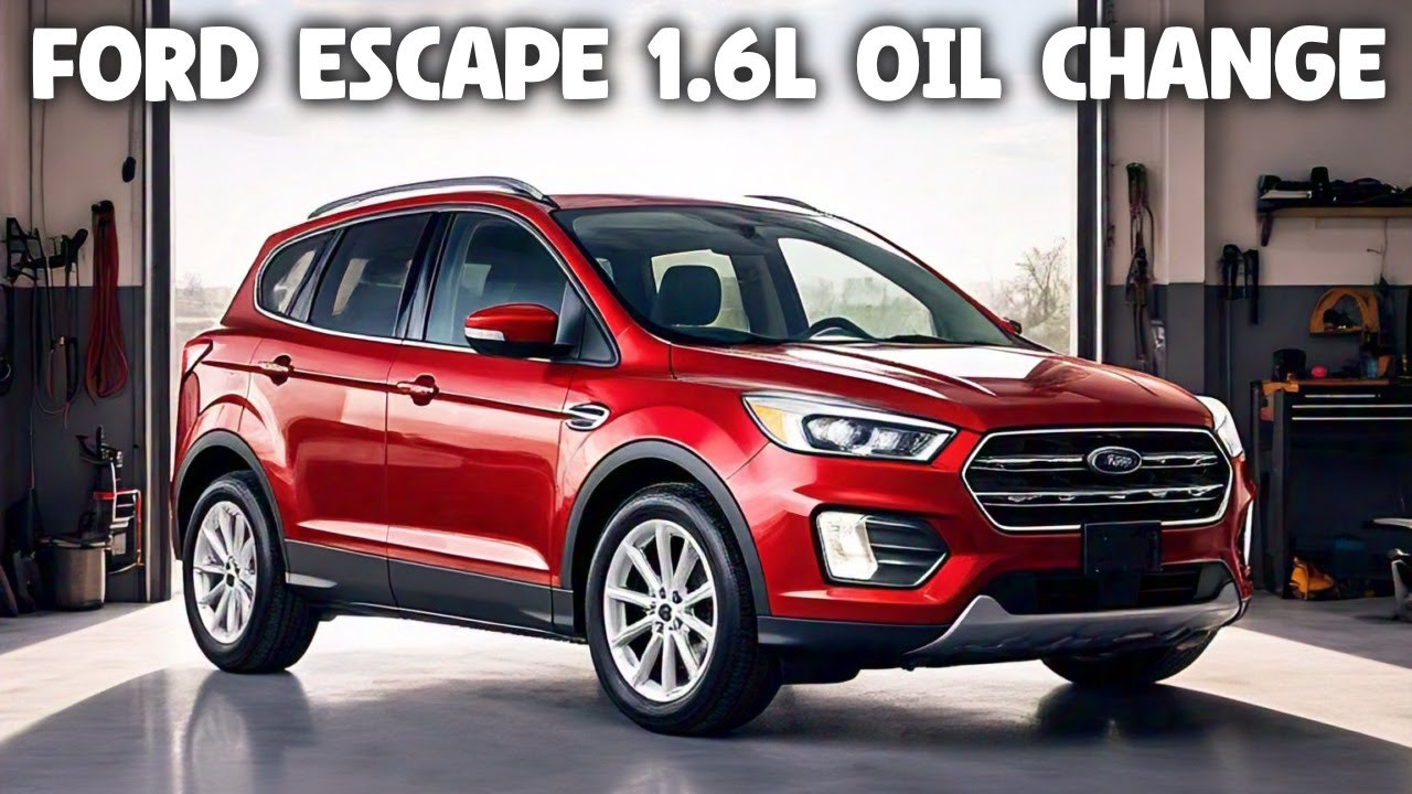 Ford Escape Oil Change 1.6L Ecoboost 2013 - 2019 DIY How To - YouTube