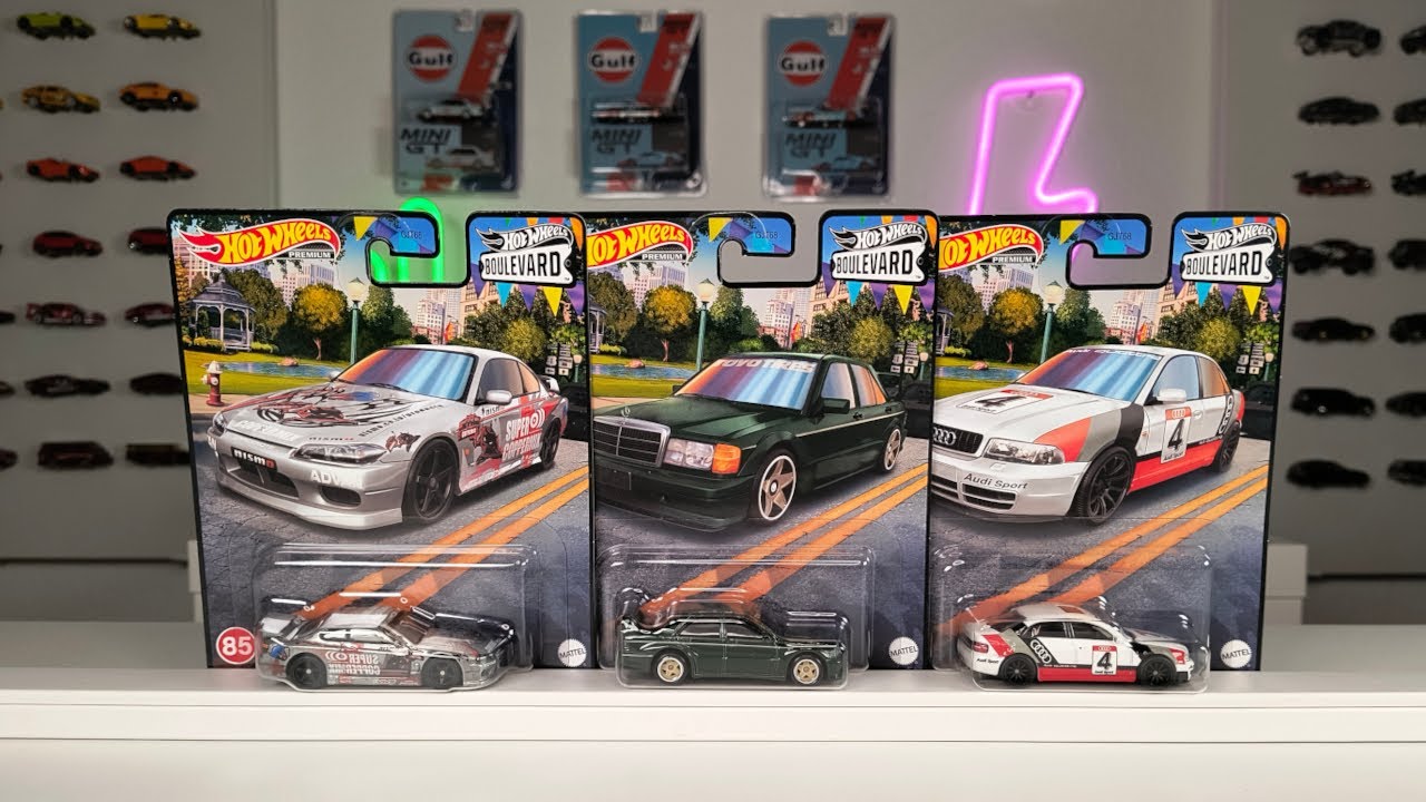 Unboxing/Review: Hot Wheels Premium Boulevard Models 81, 84 & 85 (Audi ...
