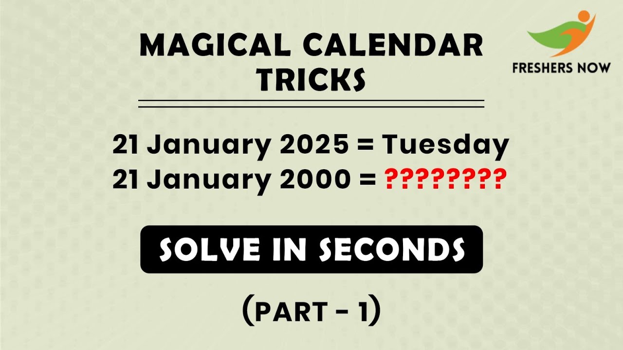 Magical Calendar Tricks Part 1: Mind Blowing Math Tricks with Calendar ...