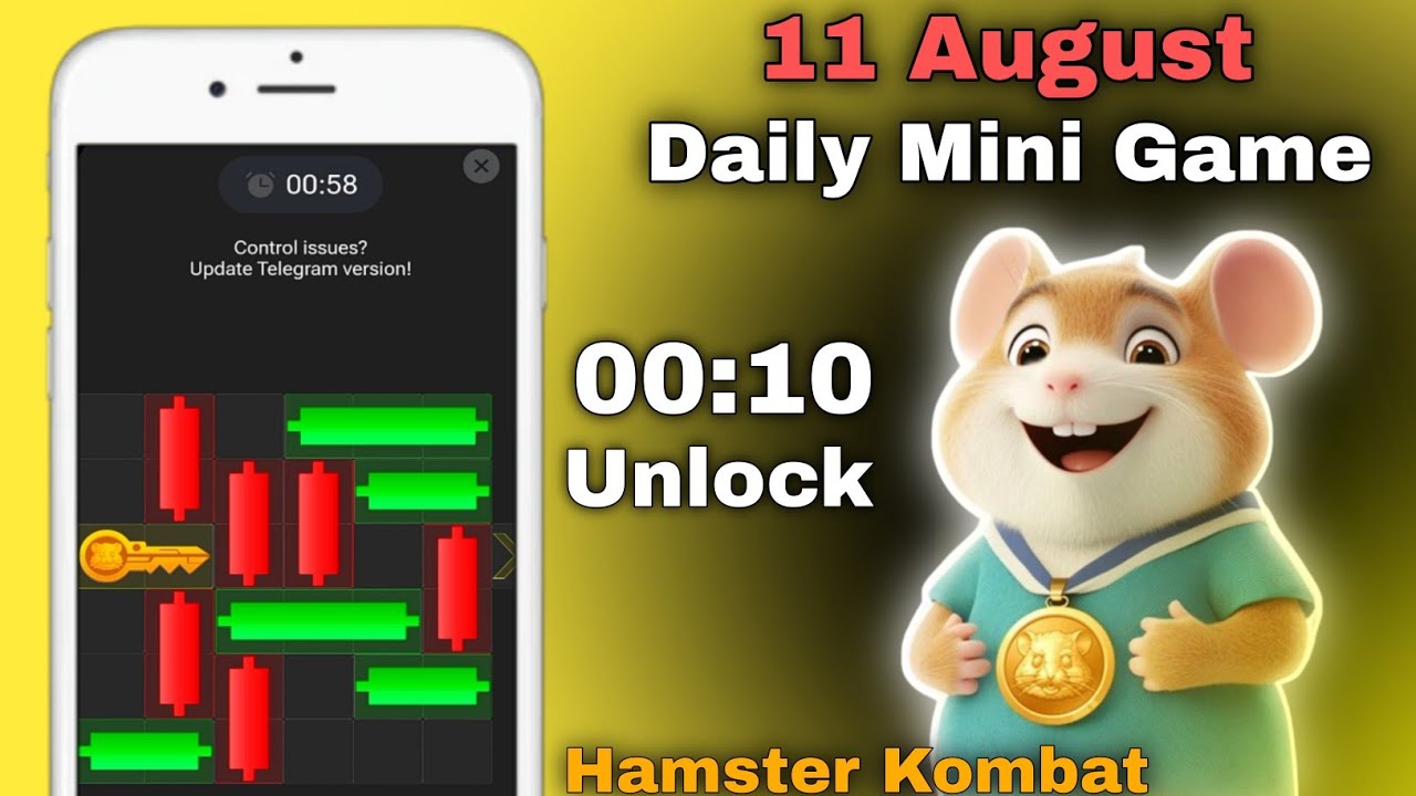 Daily Mini-Game Today | 11 August 12th August | Hamster Kombat Mini ...