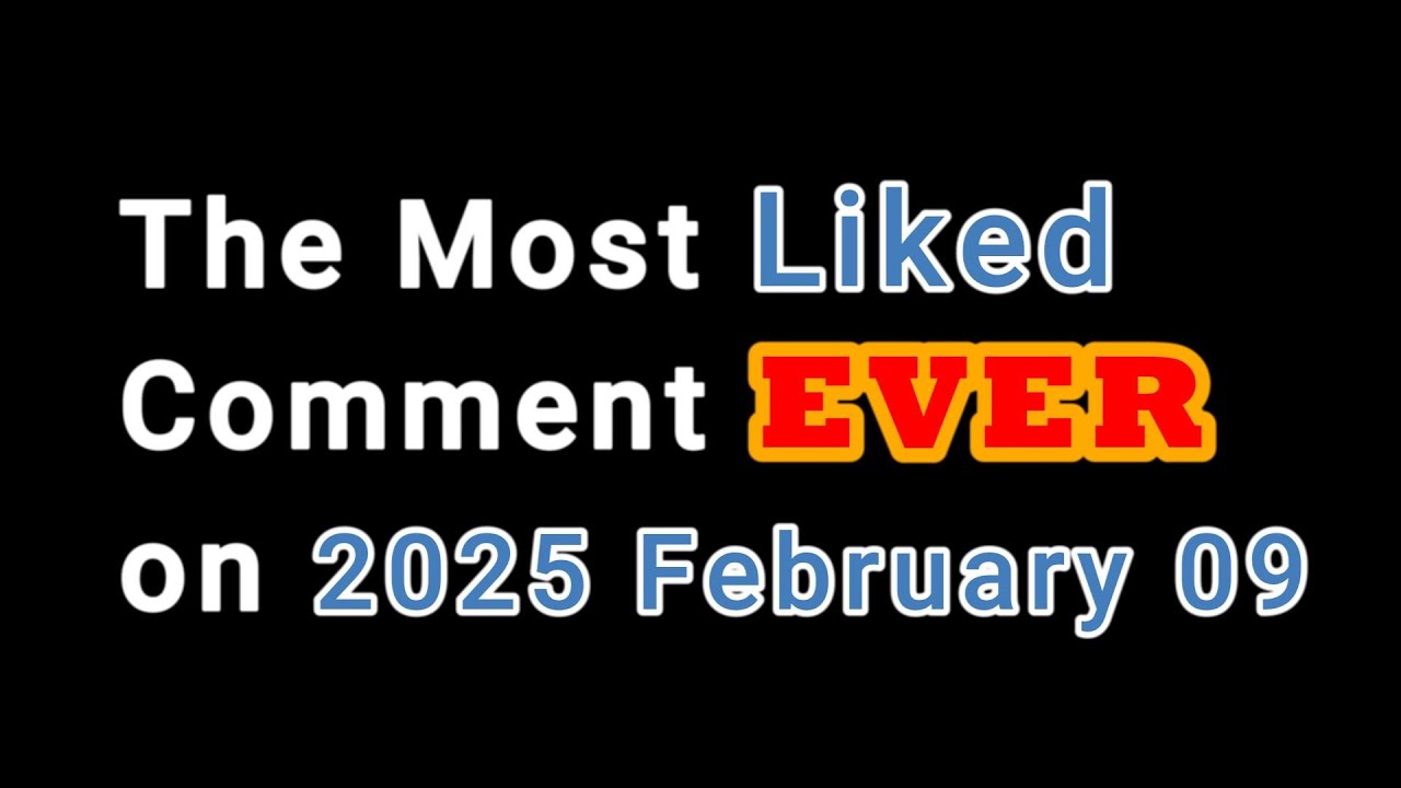 The Echo Oracle - The Most Liked Comment EVER on 2025 February 09 - YouTube