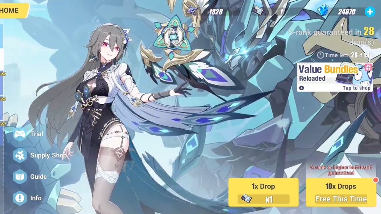 honkai impact 3 7.8v — Gacha for vita and hofi divine key - YouTube