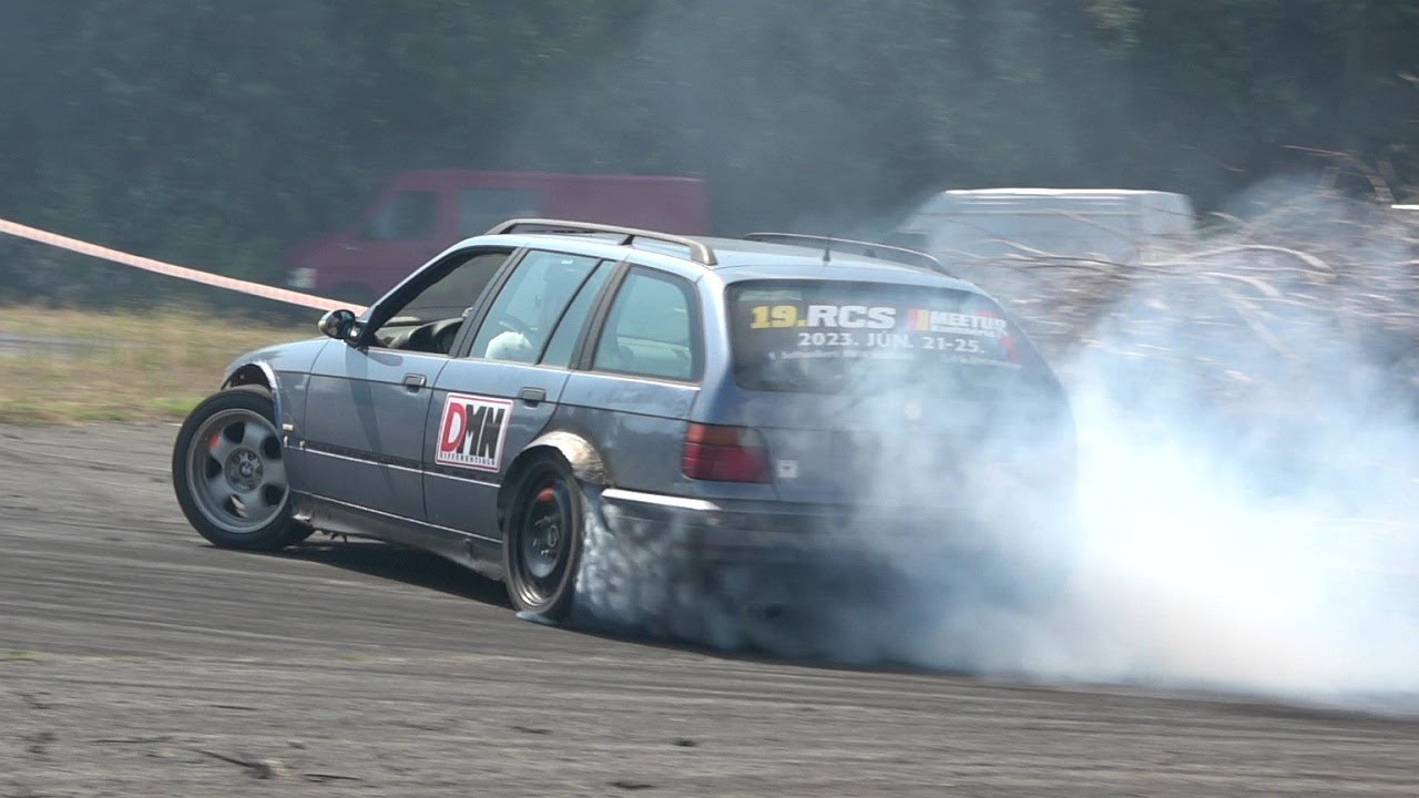 BMW E36 touring 325i drift - YouTube