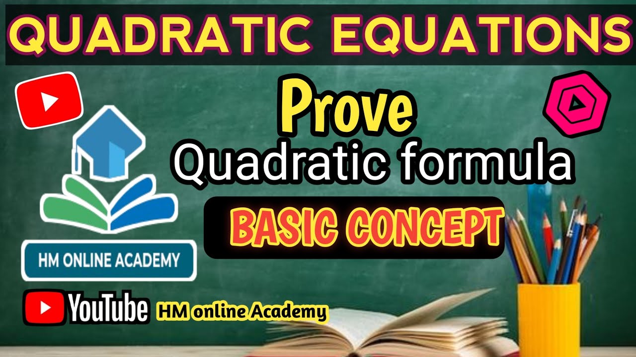 How to prove the quadratic formula|Maths|quadratic formula proof ...