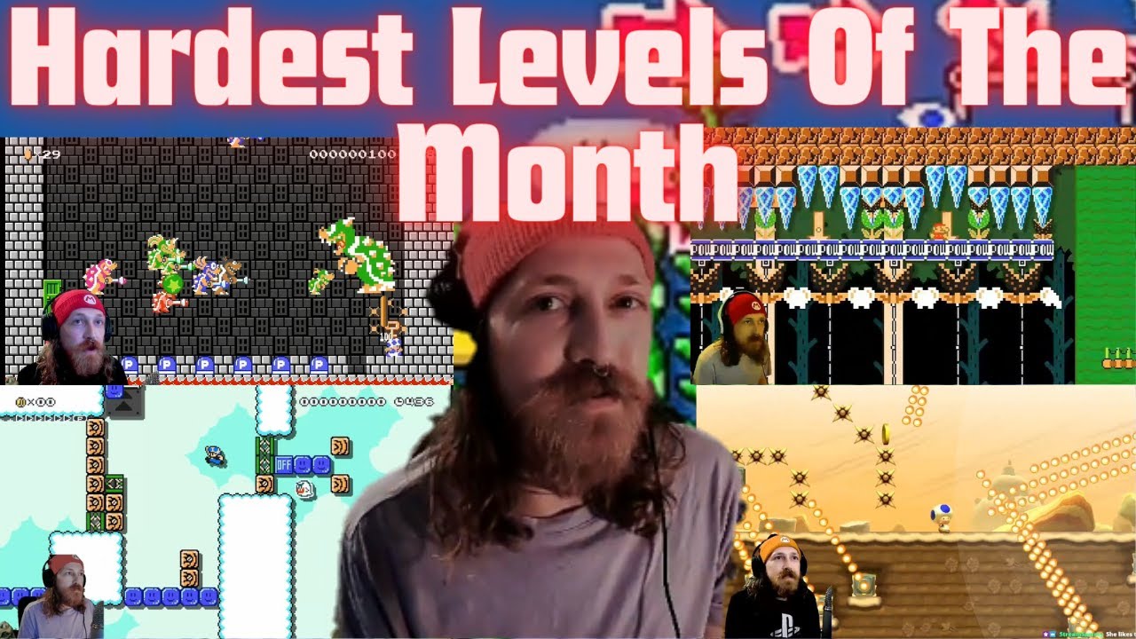 Toughest Levels Of The Month | Super Mario Maker 2 | Hard Expert Stage ...