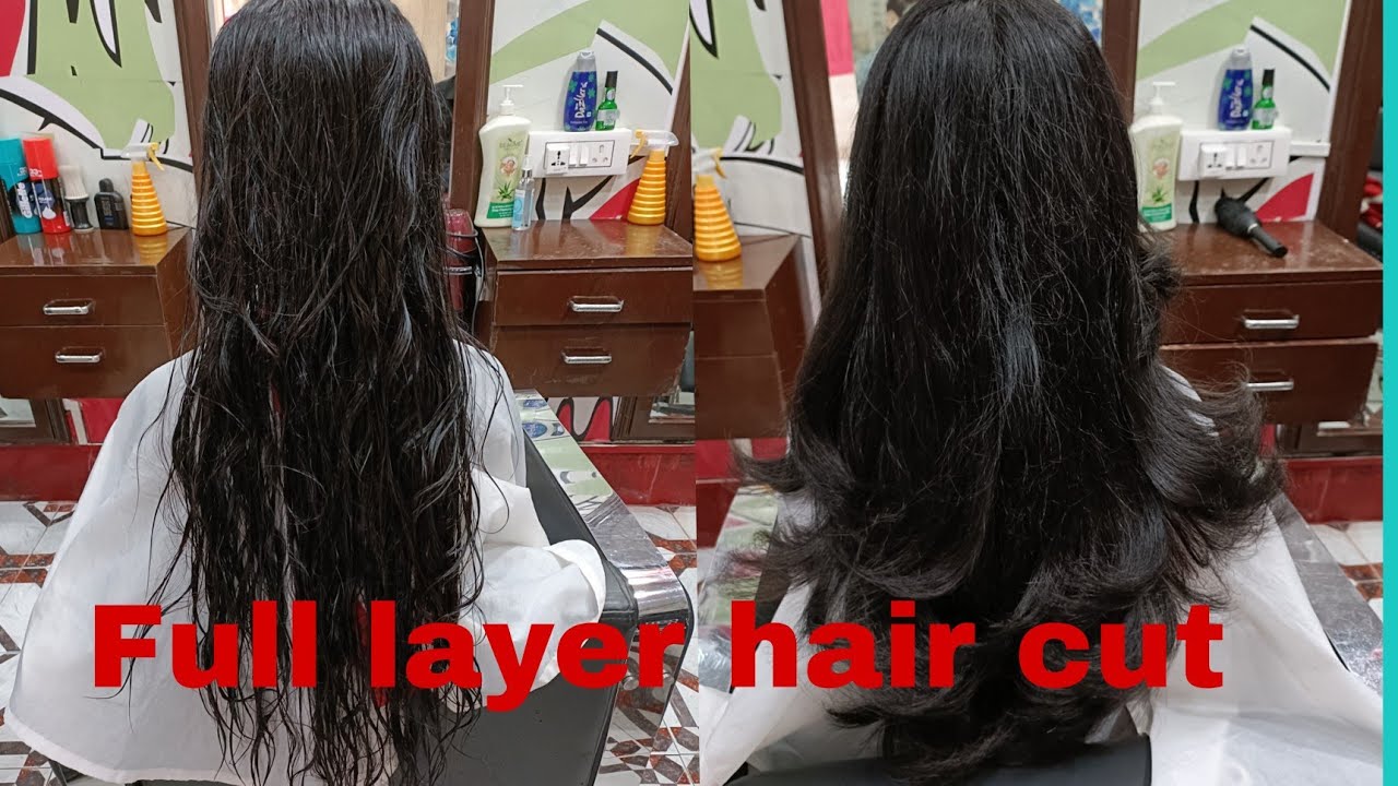 full layer hair cut 💁💁💁 - YouTube