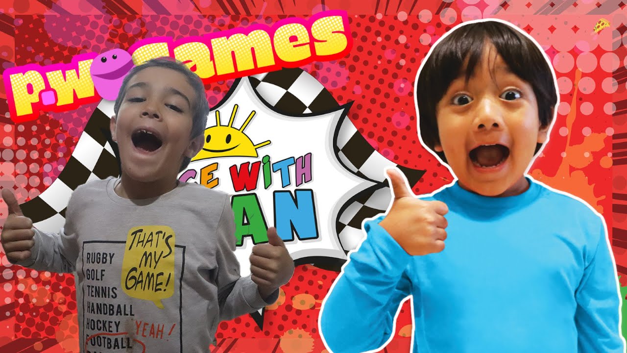 I PLAYED A GAME WITH RYAN-RACE WITH RYAN-Games for Kids - YouTube