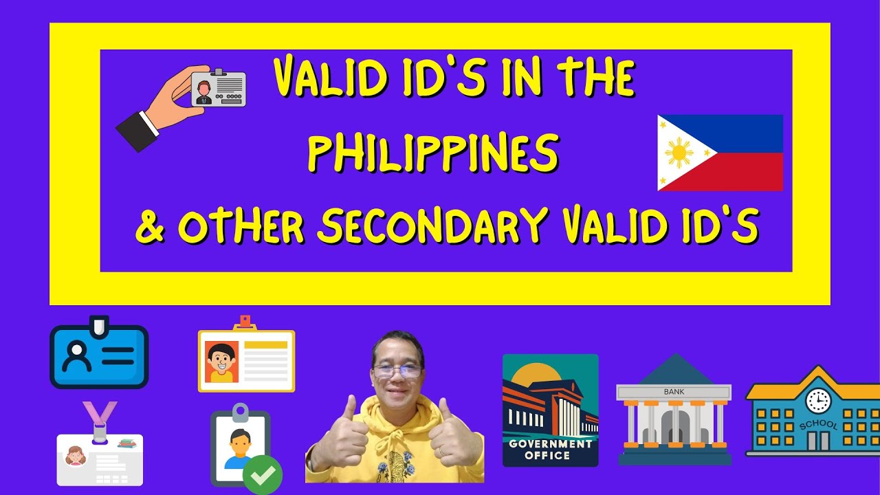 Valid Id's in the Philippines -14 PrimaryValid Id's & 14 Secondary ...