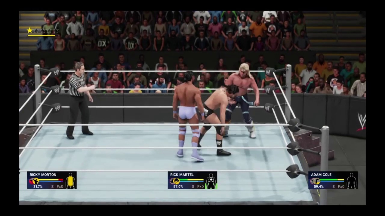 Wwe 2k19 Ricky Martin Vs Rick Martel Vs Adam Cole - YouTube