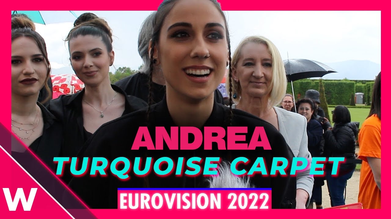Andrea (North Macedonia) @ Eurovision 2022 Turquoise Carpet Opening ...