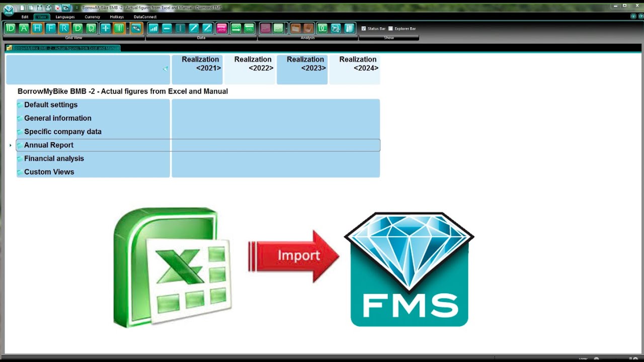 How to Import Data from MS Excel into Diamond - YouTube